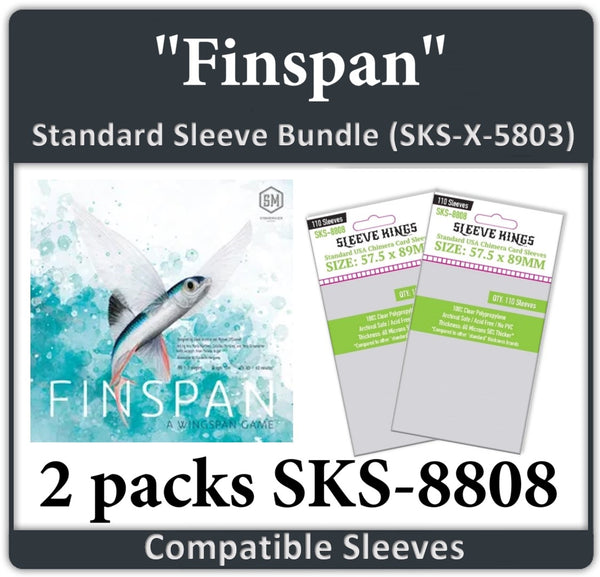 "Finspan" Compatible Card Sleeve Bundle (8808 x 2) – sleevekings