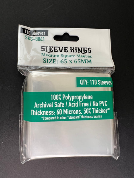 Medium Square Sleeves (65 X 65 MM) 110 Pack, 60 Microns SKS-8841 ...